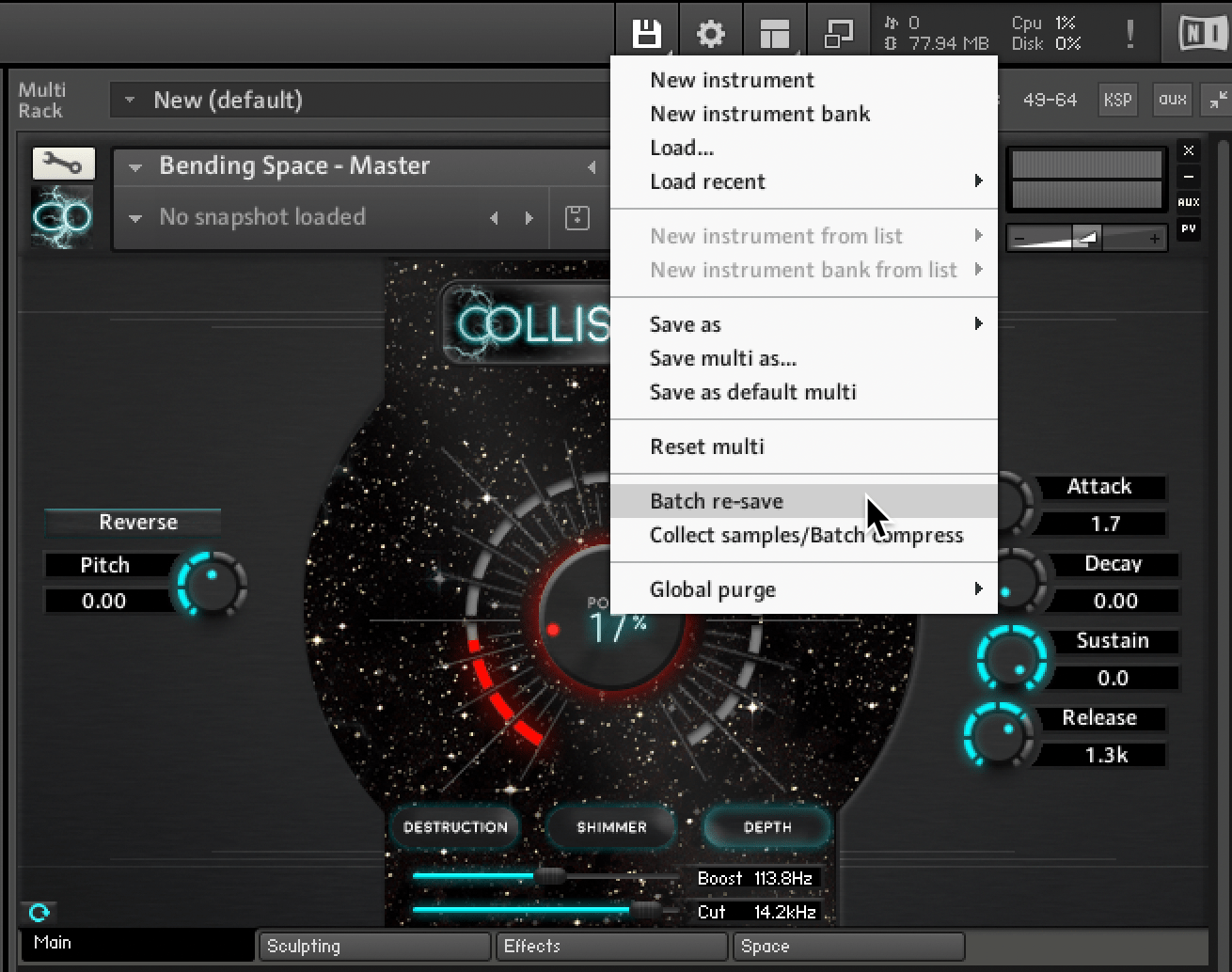 Collision FX takes a long time to load - Sound Yeti